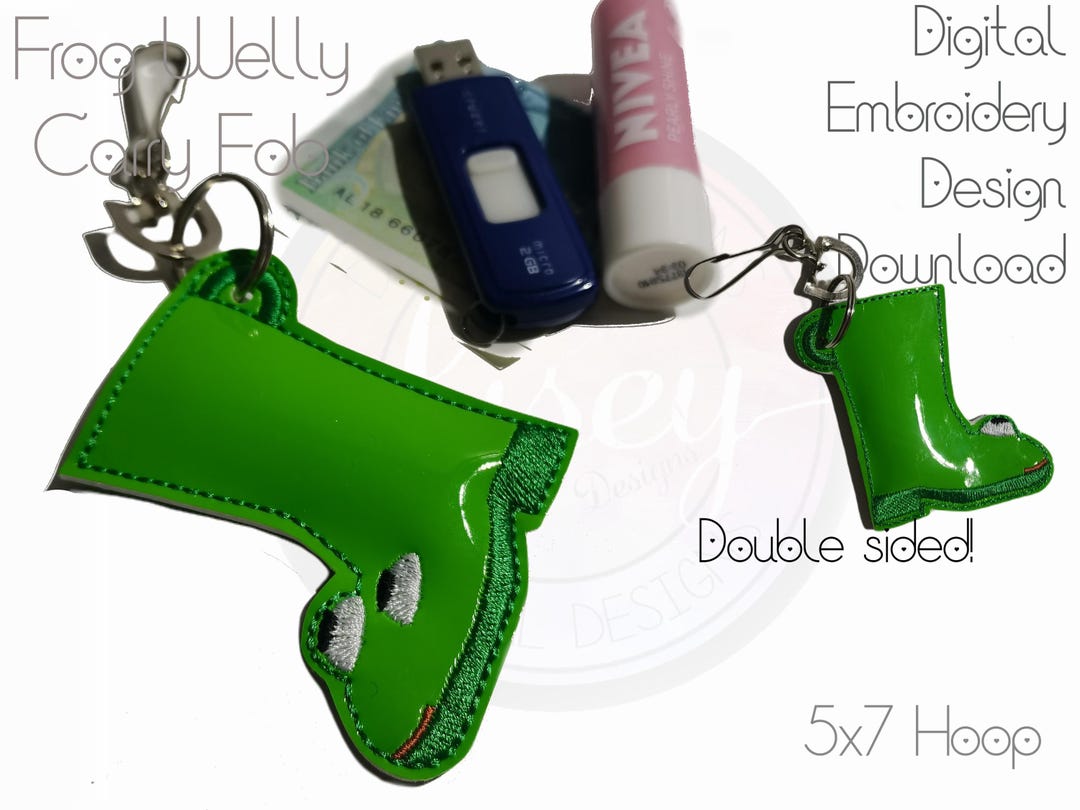 Frog Welly Carry Key Fob, Wellington Boot Key Ring, Gumboots, DIGITAL ...