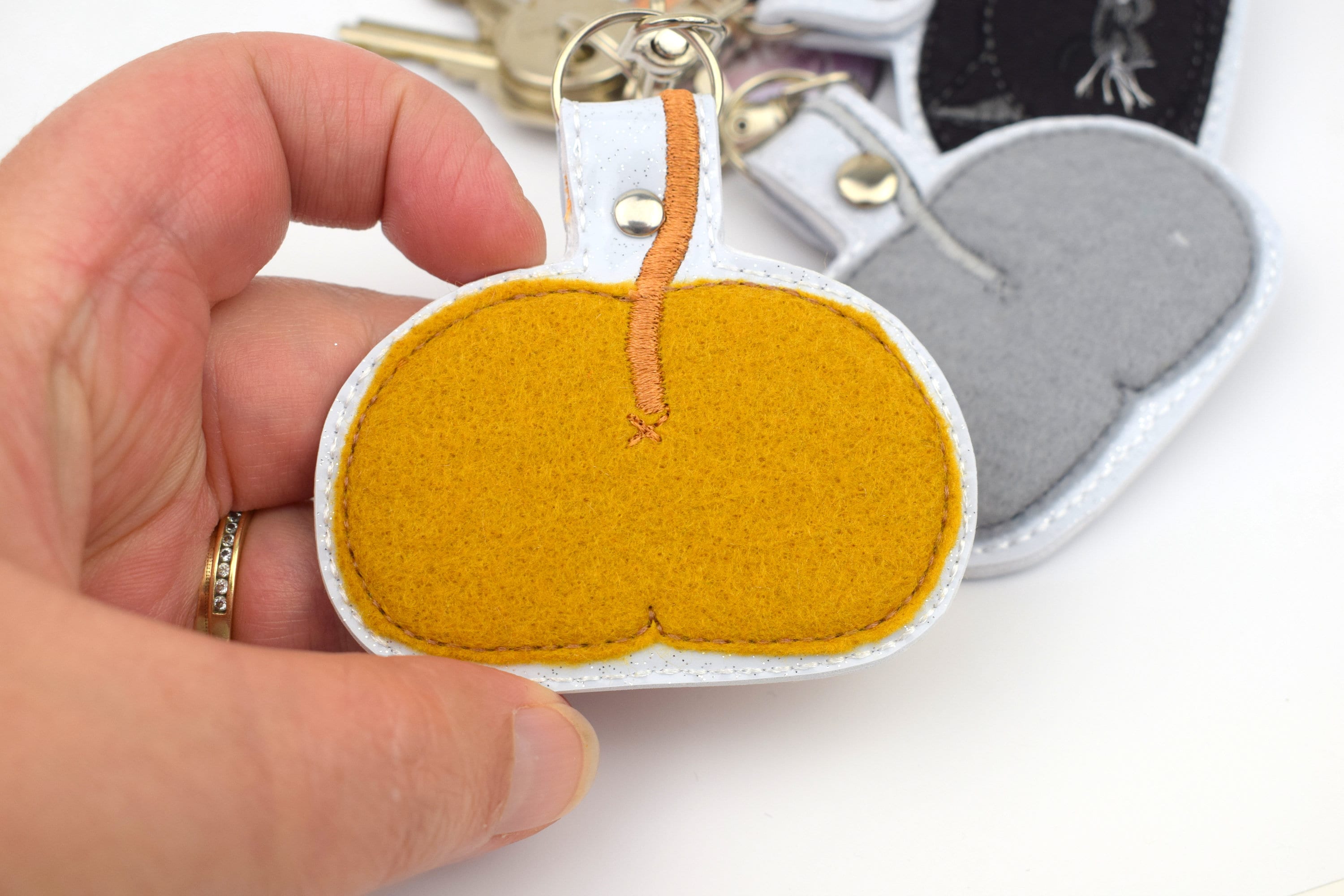 Digital File Fat Cat Key Fob Double Sided Cat Fat Bum Cat - Etsy