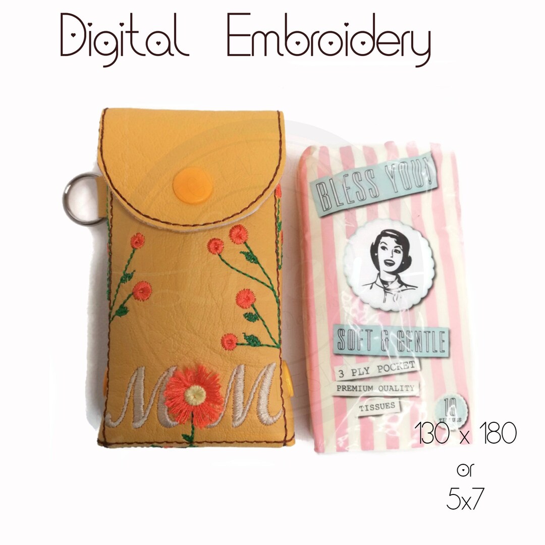 Fringed Flower Tissue Case, Mother, Snot Rags, DIGITAL PATTERN, 5x7 ...