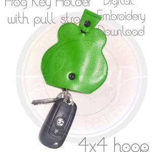 Frog Key Holder With Pull Strap, Key Keeper Bag, in the Hoop ...