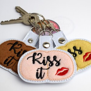 Digital File, Kiss It Key Fobs ITH 4x4 & 5x7 Hoop, KMA, Bad Mood Key ...