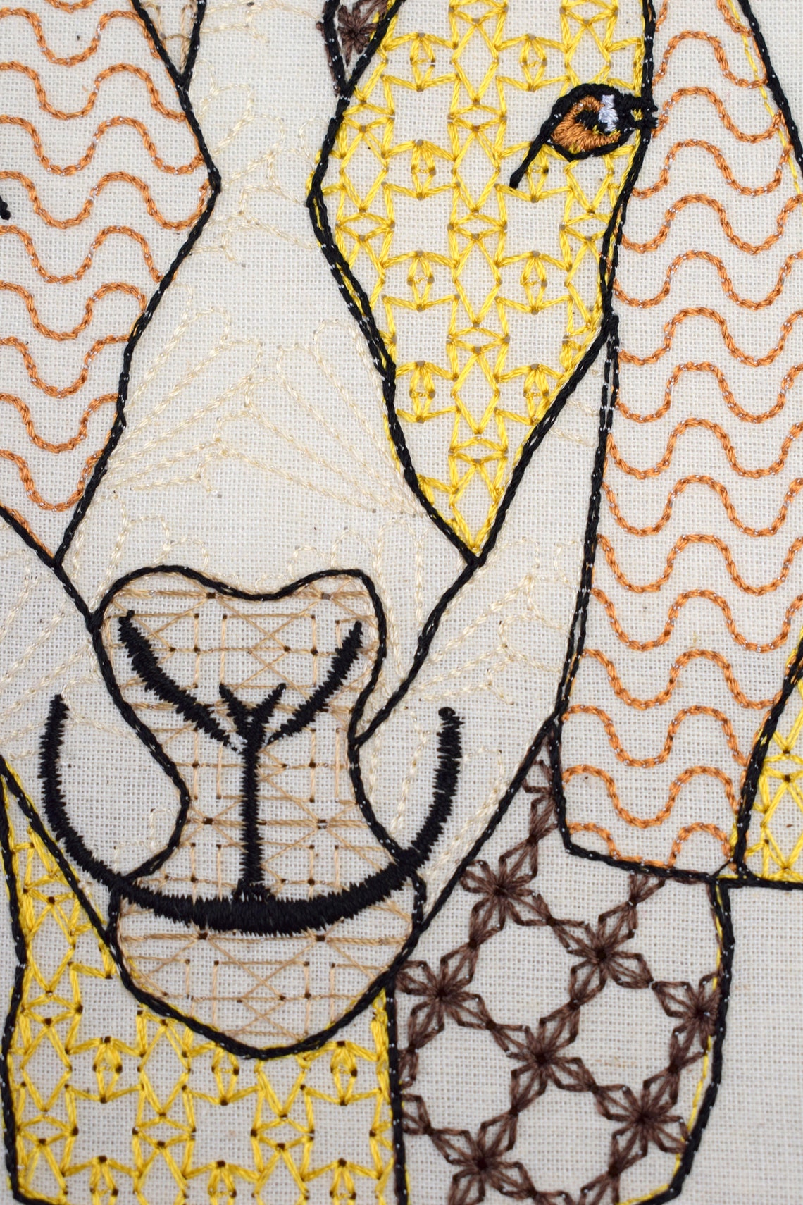 Digital File Stitched Patchwork Goat 5x7 Hoop Machine - Etsy