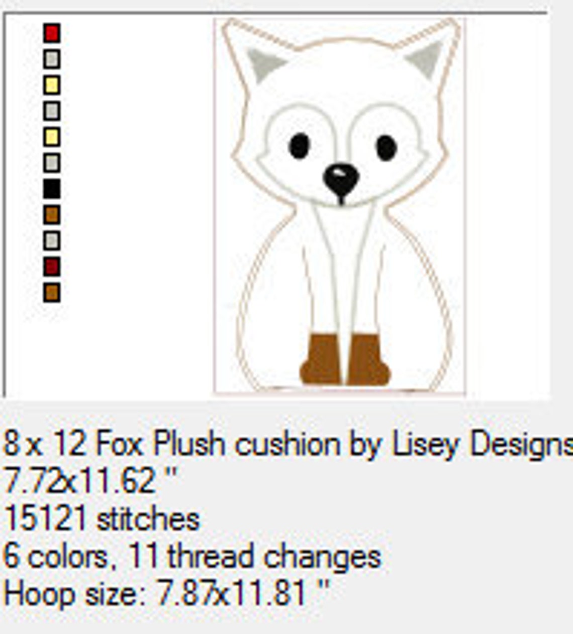 Fox Plush, ITH, Red Fox, Stuffie, More Than 1 Size Available, Email ...