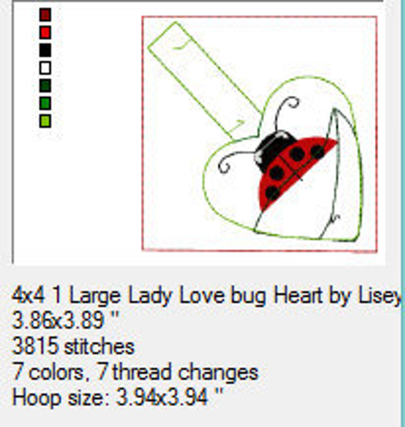 Ladybug Ladybird Lady Bug Key Fob Love Bug ITH Embroidery - Etsy