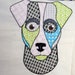 Digital File, Jack Russell Terrier, Stitched Patchwork, Machine ...