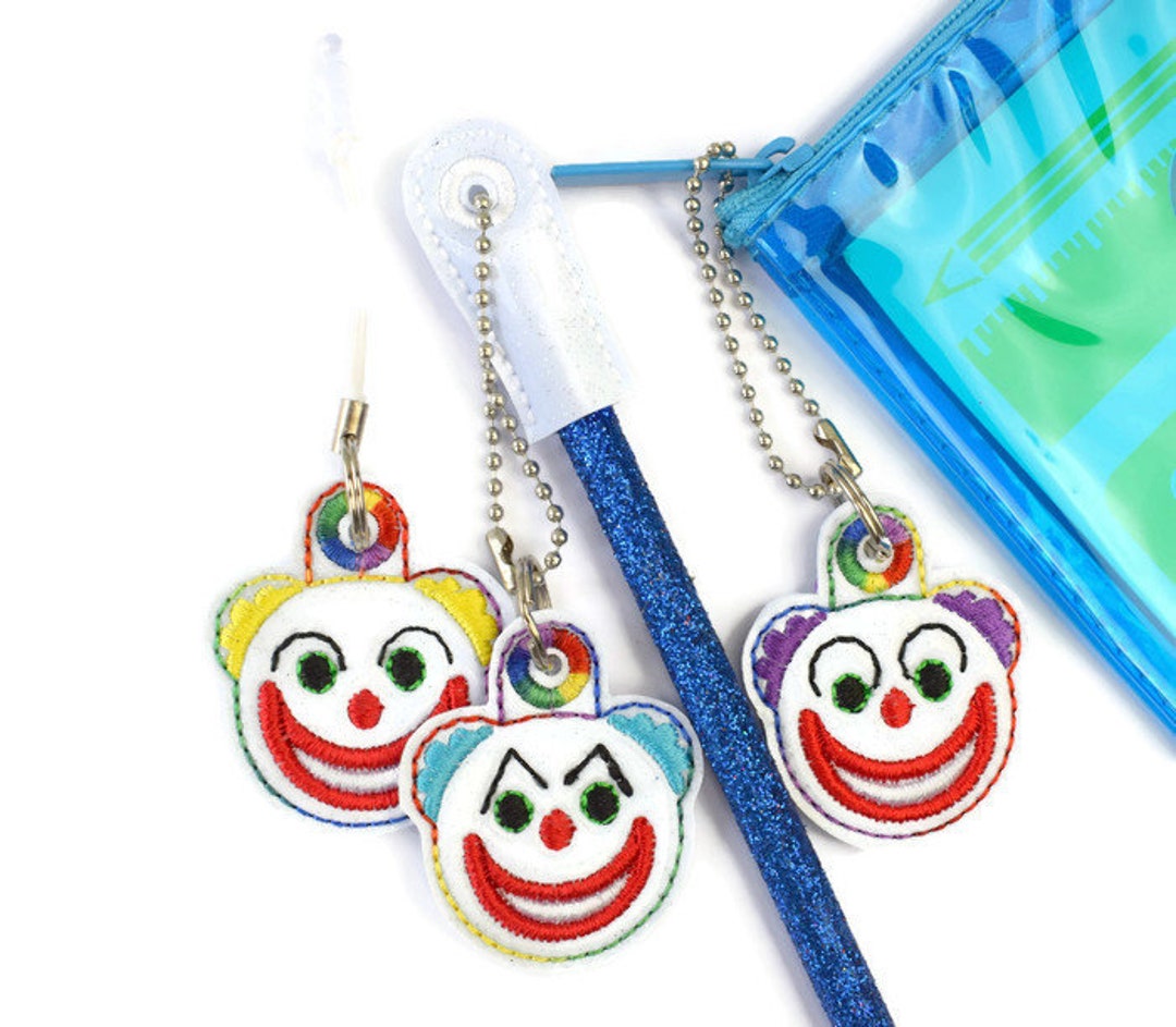 DIGITAL PATTERN, Happy Clown, Embroidered Clown Charms , 4x4 Hoop ...