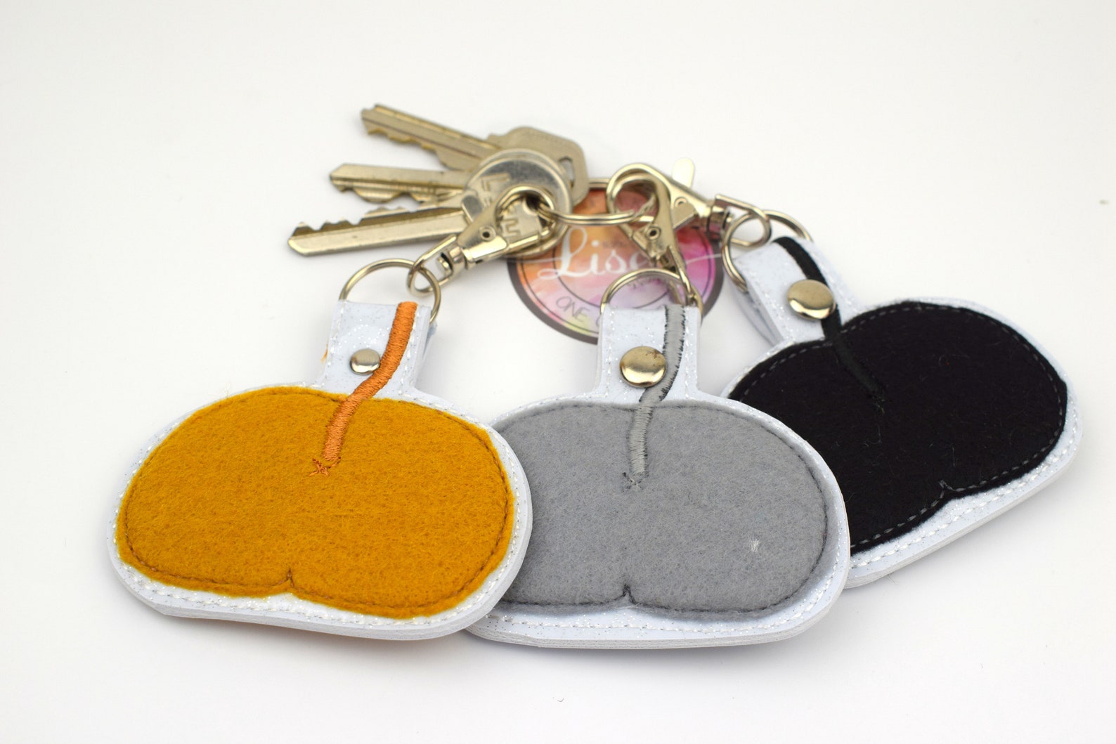 Digital File Fat Cat Key Fob Double Sided Cat Fat Bum Cat | Etsy