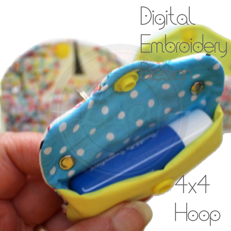 3 Lip Balm Cases, Fabric, Gum Purse, Usb Case, DIGITAL PATTERN, 4x4 ...