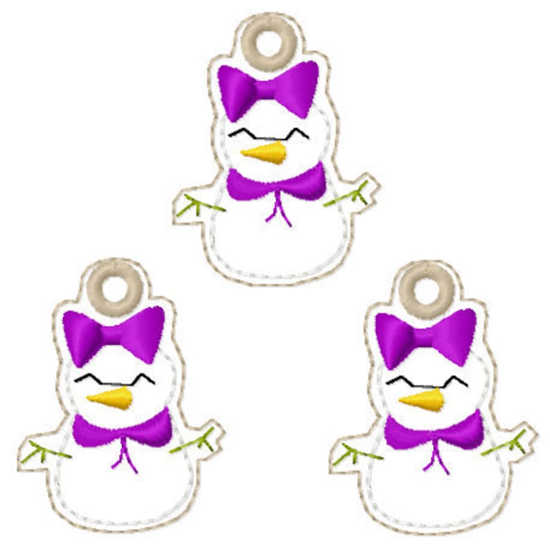 DIGITAL PATTERN, 3 Snow Girl Charm Embroidery Patterns. - Etsy