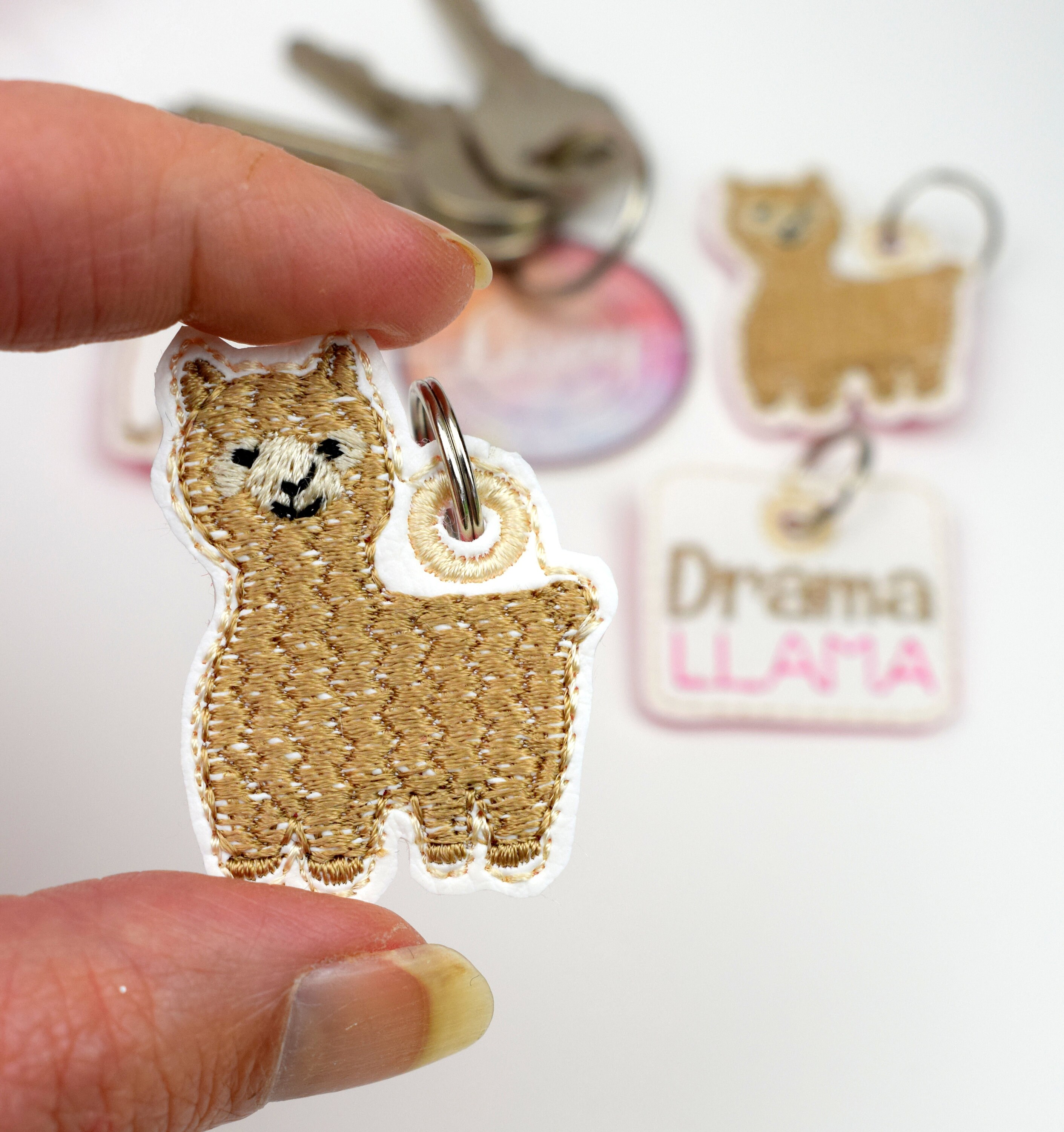 DIGITAL PATTERN Llama Charm Set Embroidered Charm Set ITH | Etsy