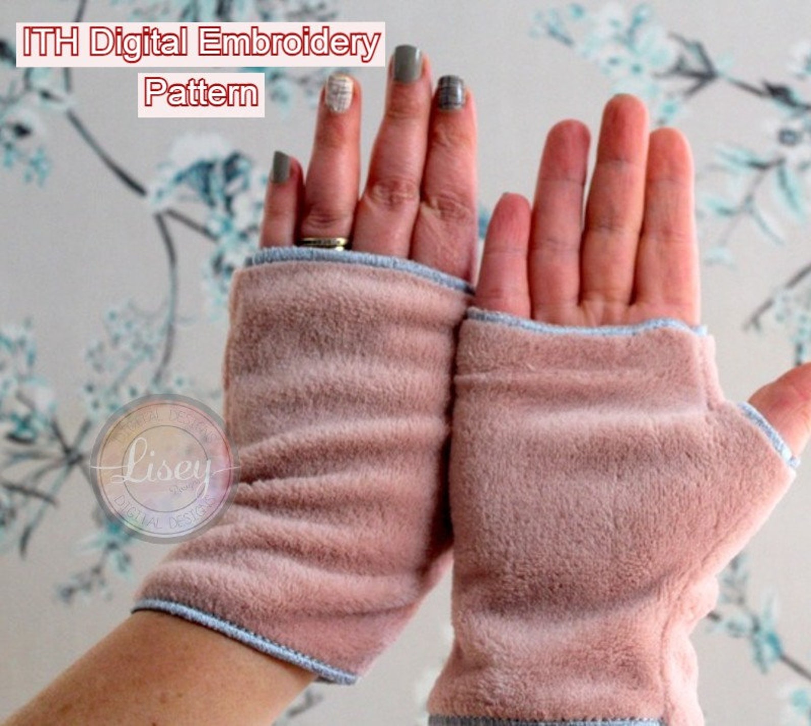 Wristlets, Medium, Fingerless Gloves, Plain, Pattern, Digital Download ...
