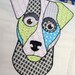 Digital File, Jack Russell Terrier, Stitched Patchwork, Machine ...