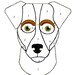 Digital File, Jack Russell Terrier, Stitched Patchwork, Machine ...