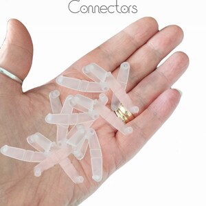Plastic Connectors, Plastic Keychain Clips, Keychain Clips, Clear ...