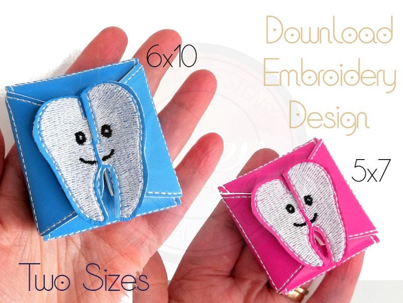 3D Tooth Box 2 Sizes Digital Embroidery Design in the Hoop - Etsy UK