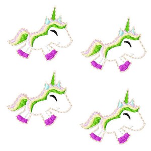 DIGITAL PATTERN, Unicorn Feltie, Bow Center, Hair Slide, in the Hoop ...