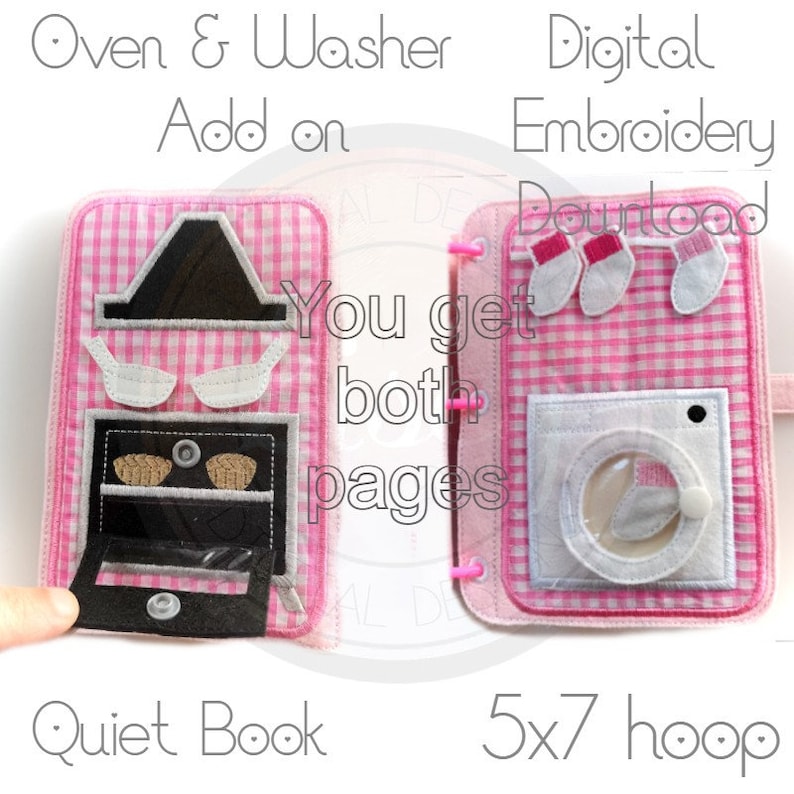 Cooking Page for Quiet Book Washing Interactive Play - Etsy