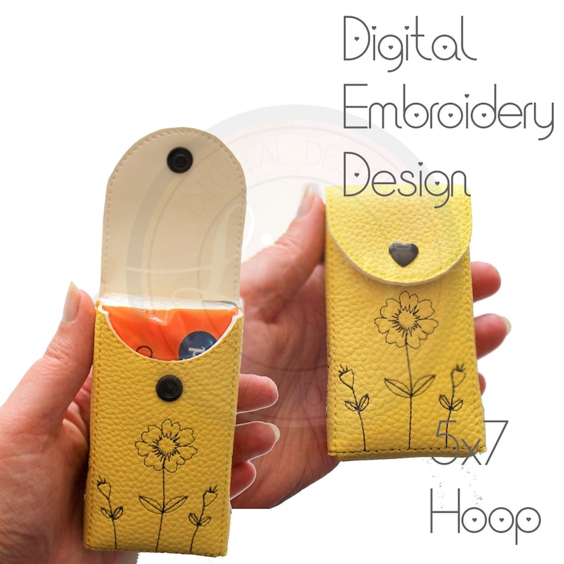 Sketched Flower Doodles Tissue Case Snot Rags Continuous | Etsy