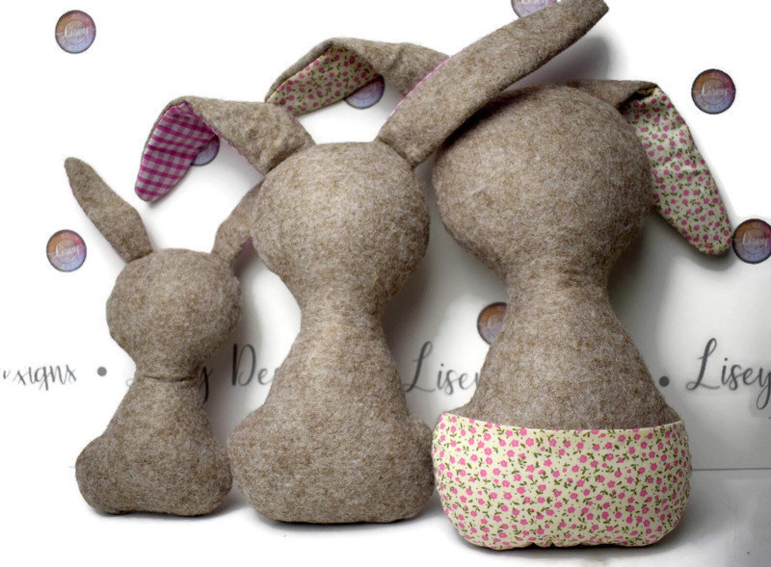 Bunny Plush Embroidery Design, ITH, Rabbit, 3 Sizes, Instant Download ...