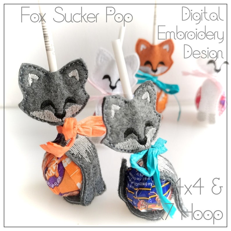 Fox Lolly Design Sucker Lollipop Holder Candy Holder in - Etsy