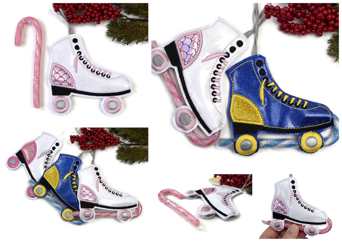 4x4 Candy Cane Roller Skate Hanging Decoration Disco Roller | Etsy UK