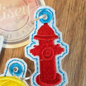 Digital File, Fire Engine, Helmet & Hydrant, Zip Pulls/bag Charms/book ...