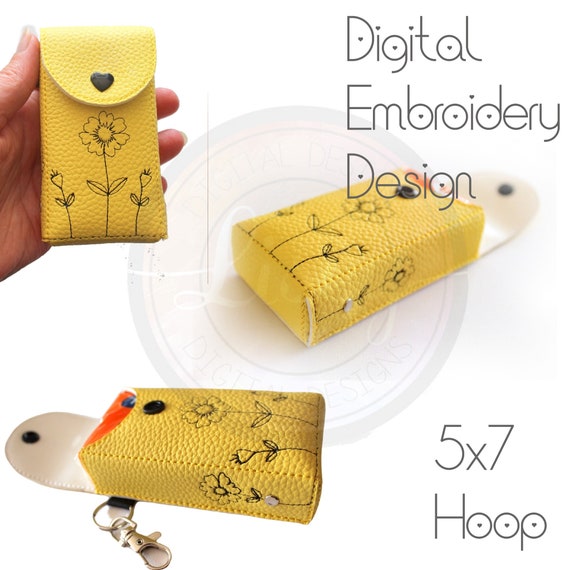 Sketched Flower Doodles Tissue Case Snot Rags Continuous | Etsy