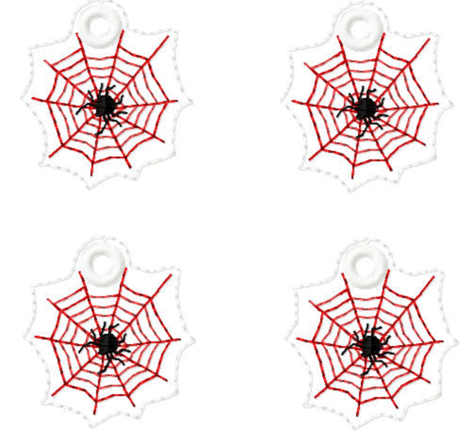 Digital File, 4 Spiderweb Zip Pulls, Cob Web With Spider, Bag Charms ...