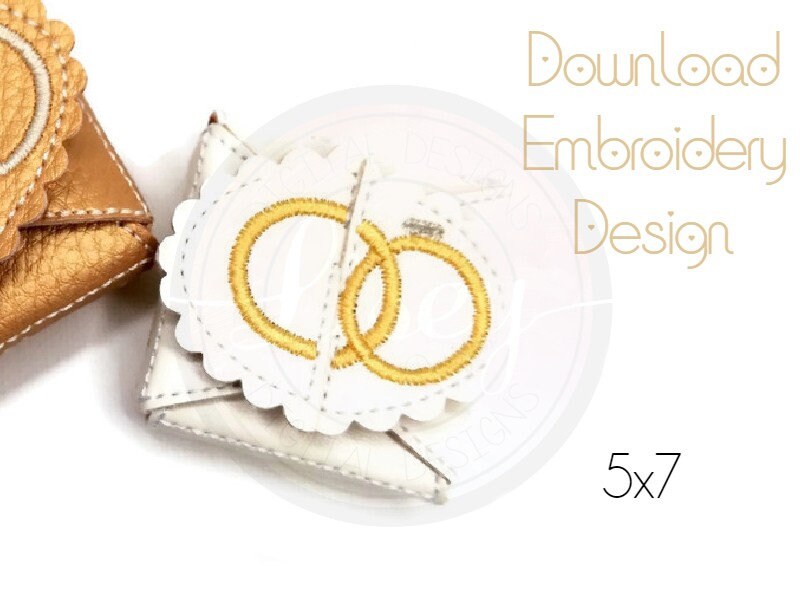 Small 3D Ring Box Wedding Smallest Digital Embroidery - Etsy UK
