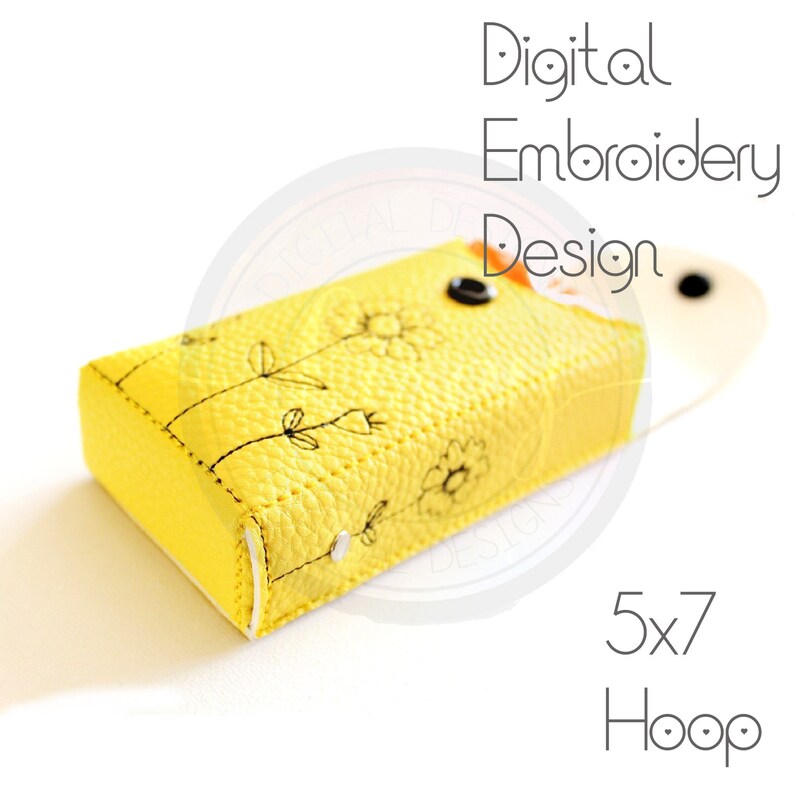 Sketched Flower Doodles Tissue Case Snot Rags Continuous | Etsy