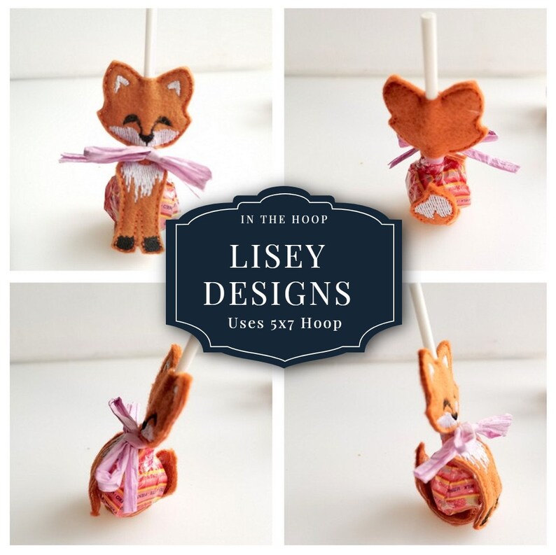 Fox Lolly Design Sucker Lollipop Holder Candy Holder in - Etsy