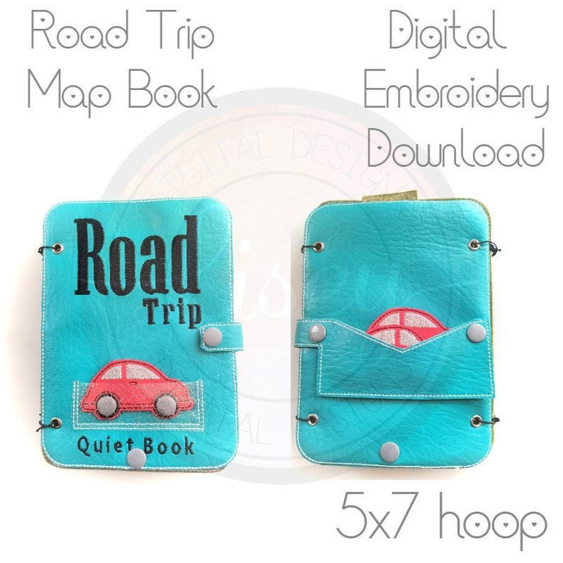 Road Trip Map Book, Quiet Book, Instant Download, Digital Machine ...