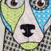 Digital File, Jack Russell Terrier, Stitched Patchwork, Machine ...