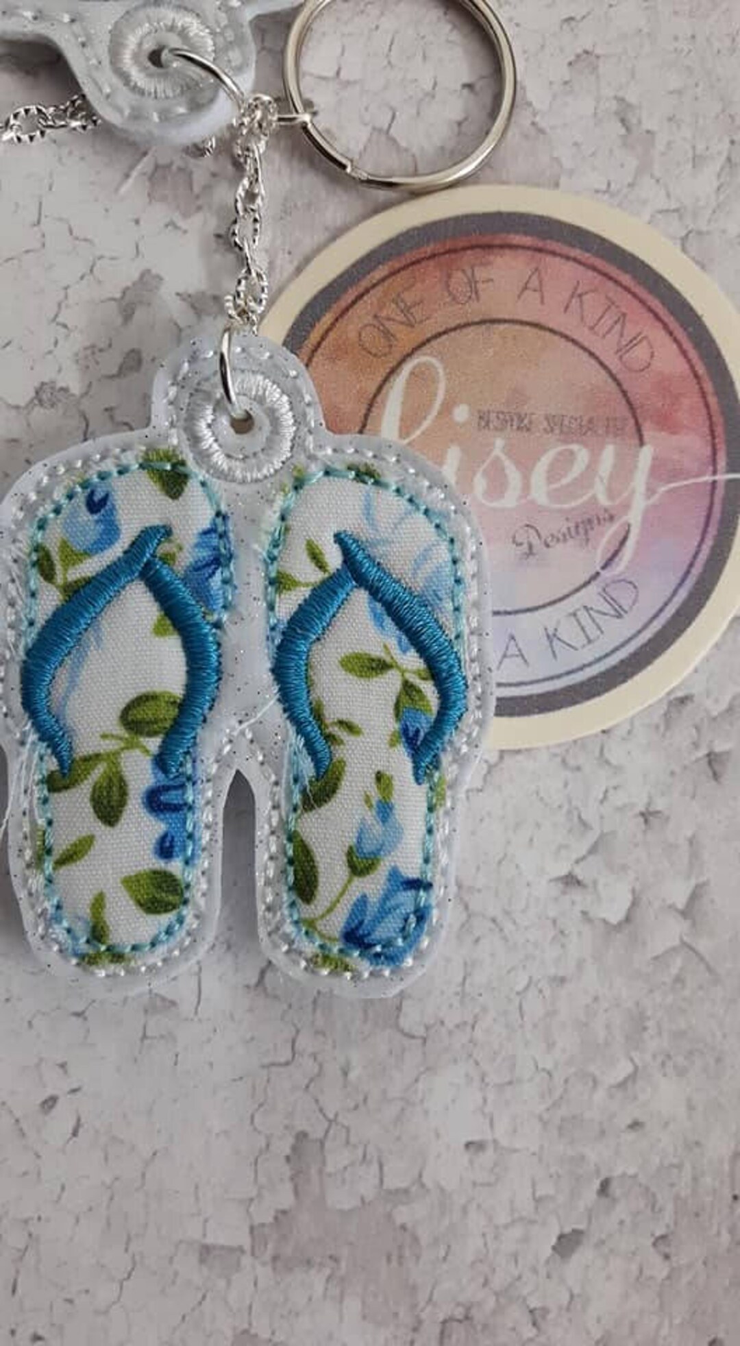 Digital File, 1 Single Flip Flop Zip Pull/bag Charms/zip Pulls ITH - Etsy