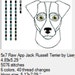 Digital File, Patchwork Jack Russell Terrier, Raw Edge Applique ...