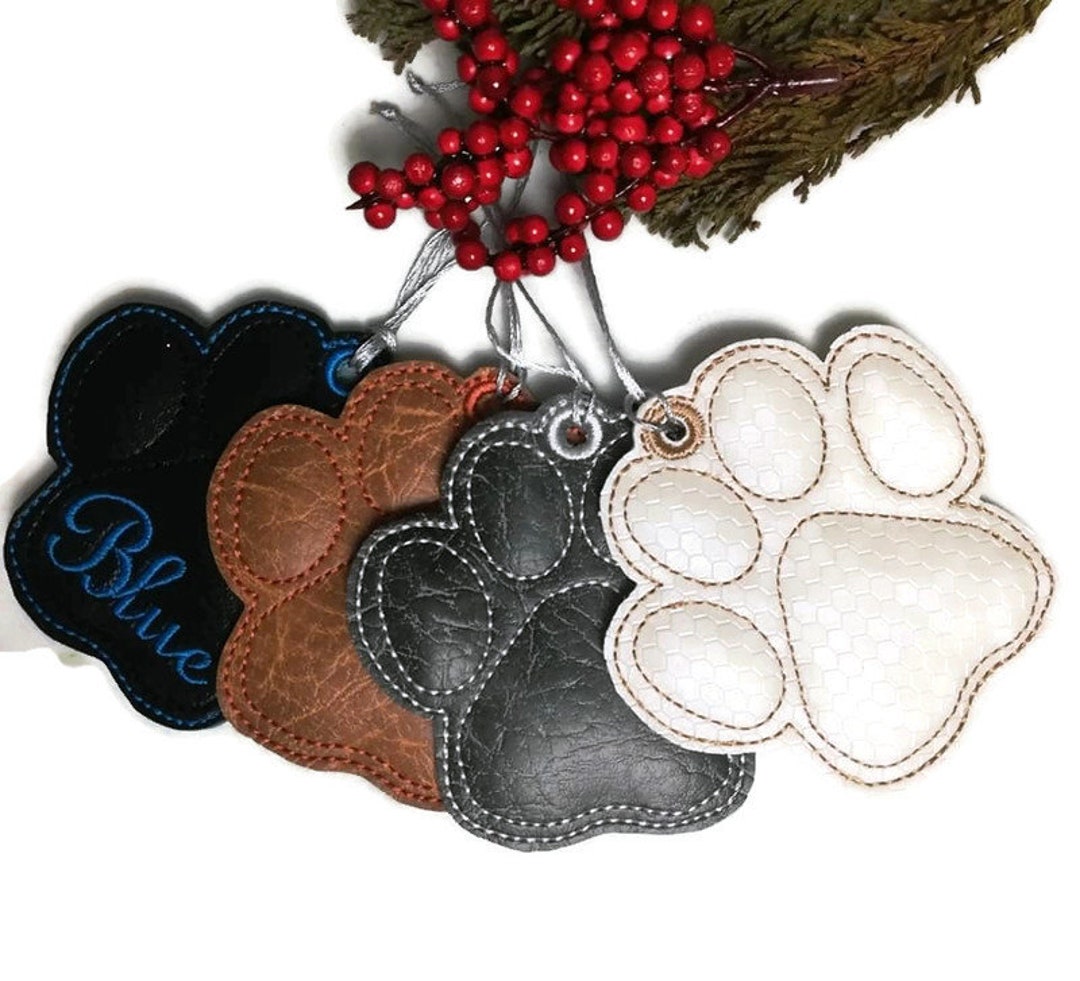 Paw Decoration, Digital Pattern, Dog Dec, PAW Embroidery, Lisey Designs ...