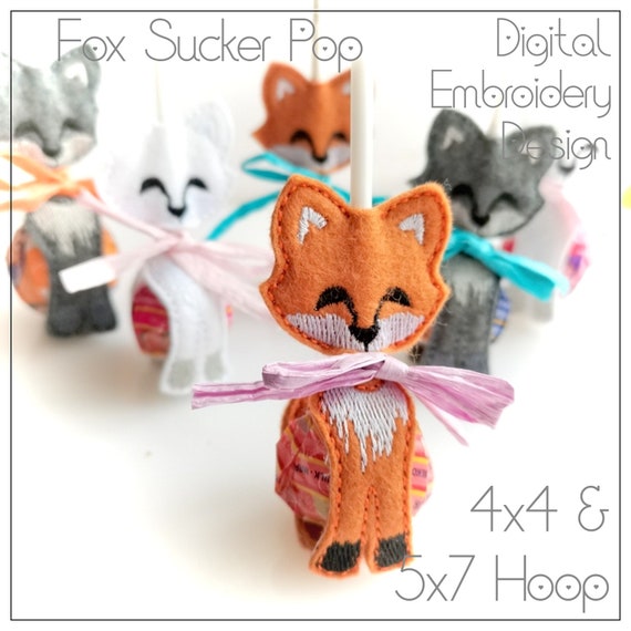 Fox Lolly Design Sucker Lollipop Holder Candy Holder in - Etsy
