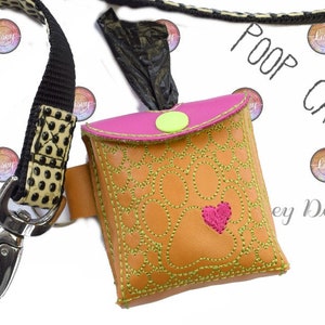 Paw Heart Poop Case, Bag Dispenser, Dog Poop Bag, DIGITAL PATTERN, 4x4 ...