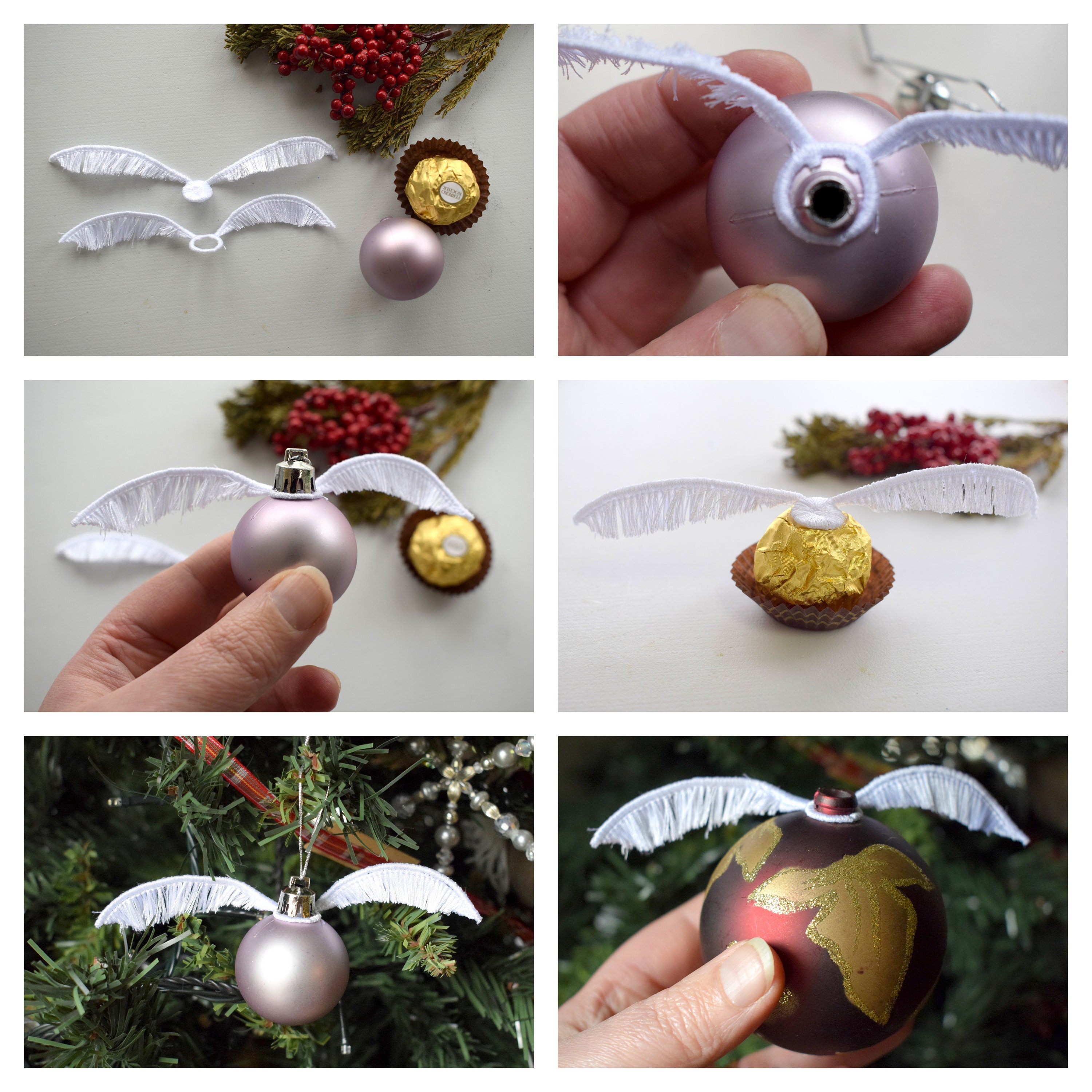 4x4 FSL Wings Loss Bauble HP Fan Feather Wings Lisey | Etsy