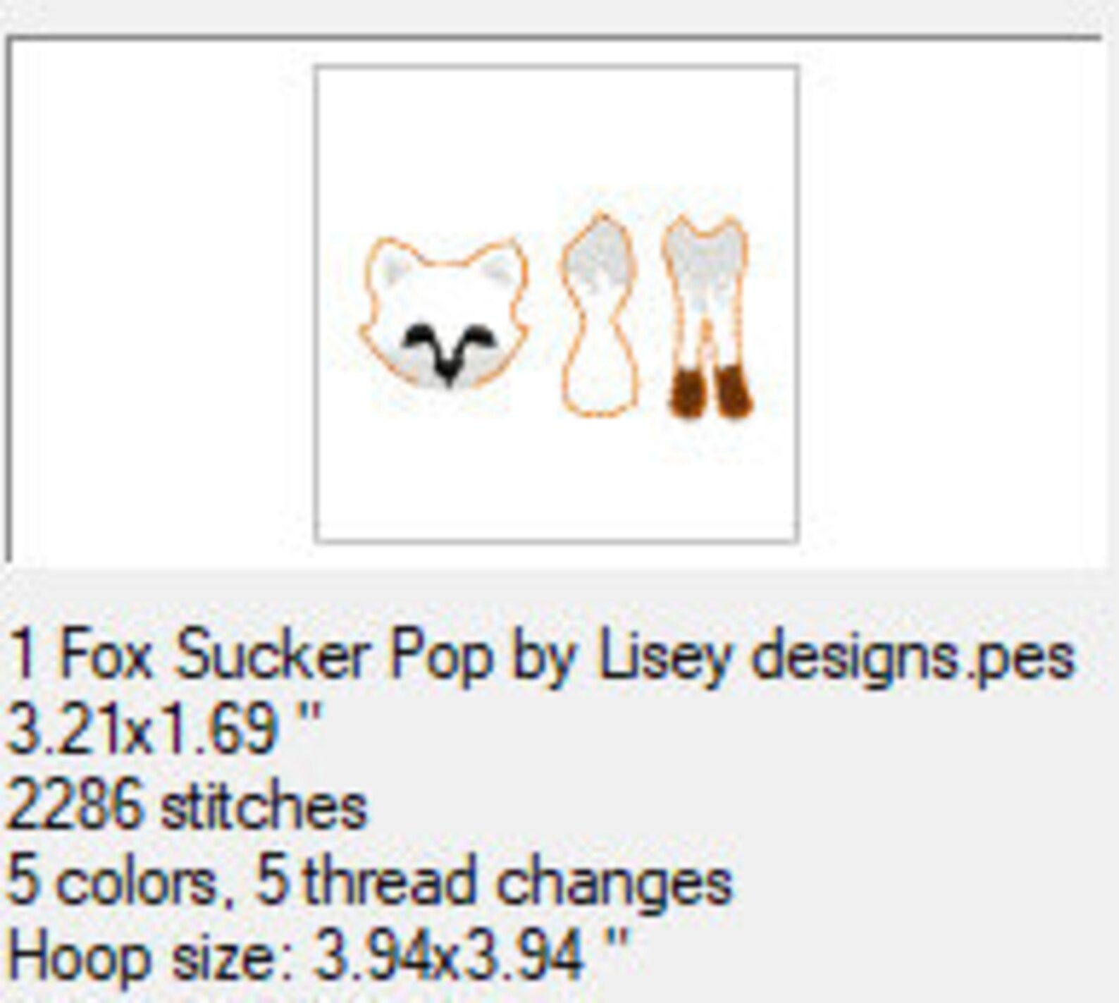 Fox Lolly Design Sucker Lollipop Holder Candy Holder in - Etsy