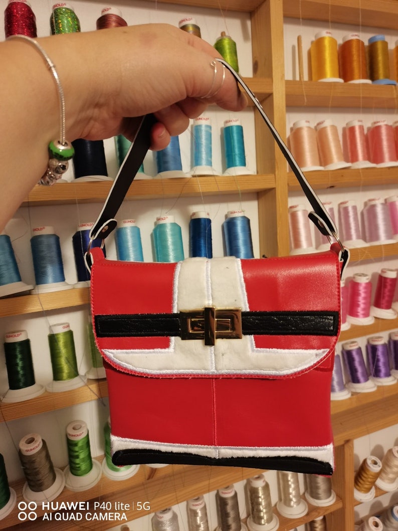 Santa Purse With Bag Ho Ho Ho Strap Design Christmas | Etsy