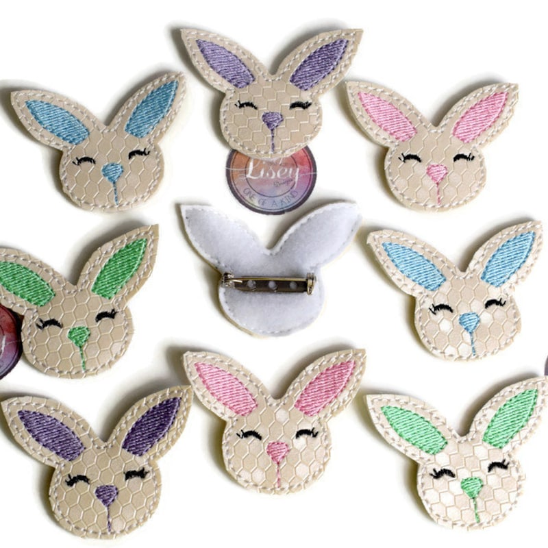 Easter Bunny Brooch Pin - Etsy