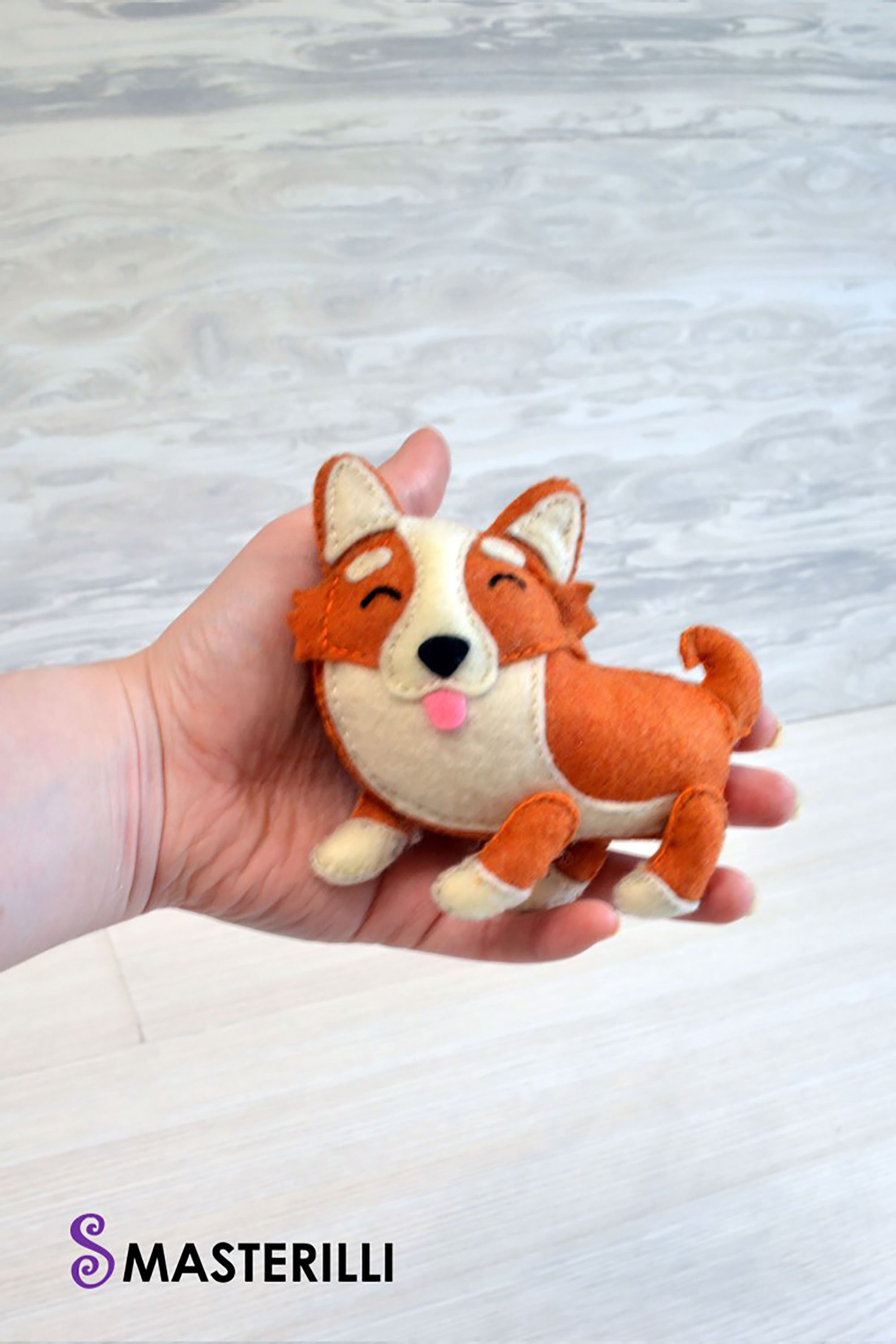 DIY Felt Corgi Pattern and Tutorial PDF Felt Dog Pattern for | Etsy