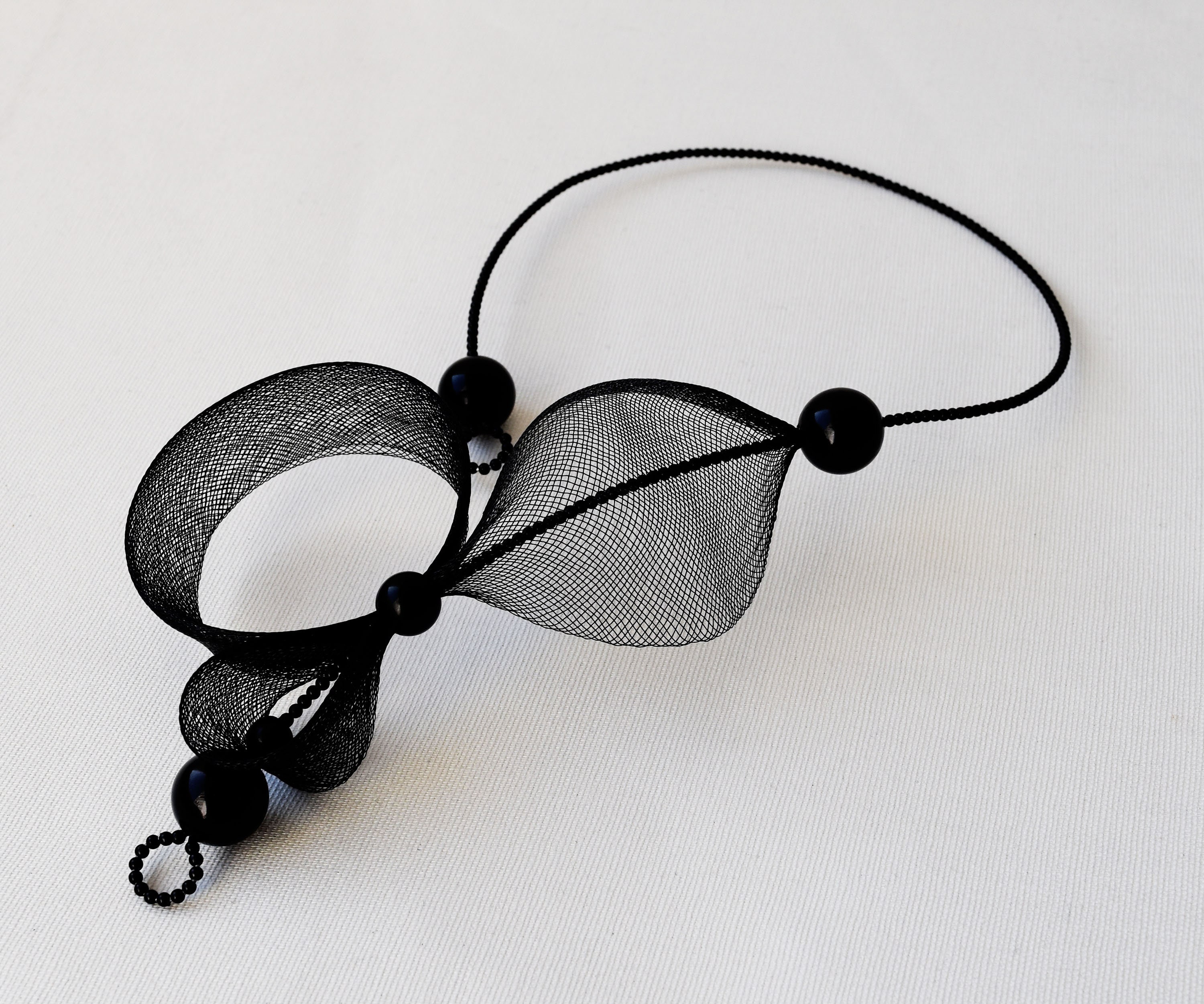 Bohemian Open Collar Unusual Contemporary Necklace Black and - Etsy