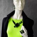 Green and Black Jewelry Set, Two Side Necklace, Asymmetric Necklace ...