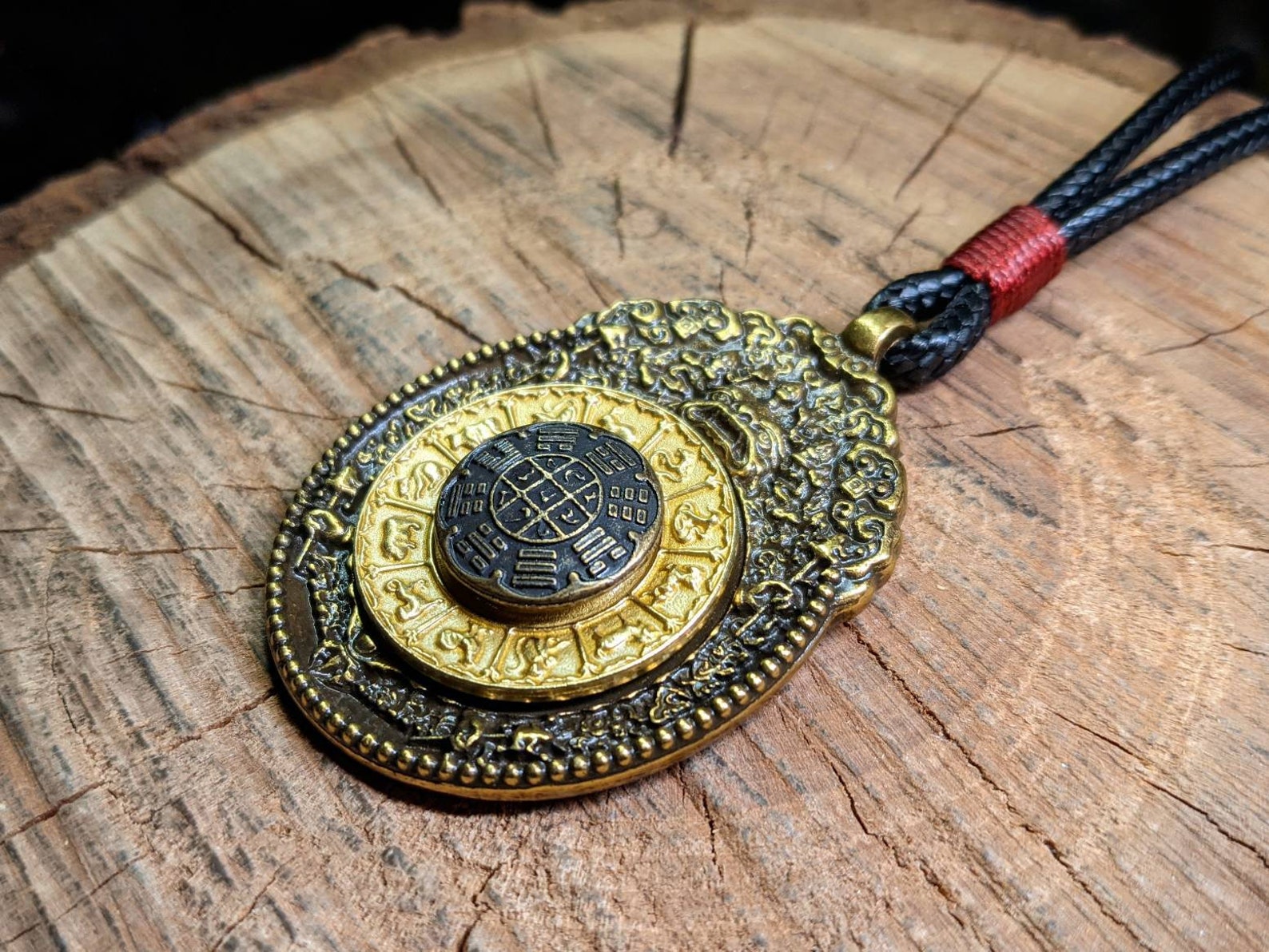 Bagua Amulet Melong Tibetan Mirror Defense Negative - Etsy