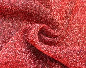 Red Glitter Fabric | Etsy
