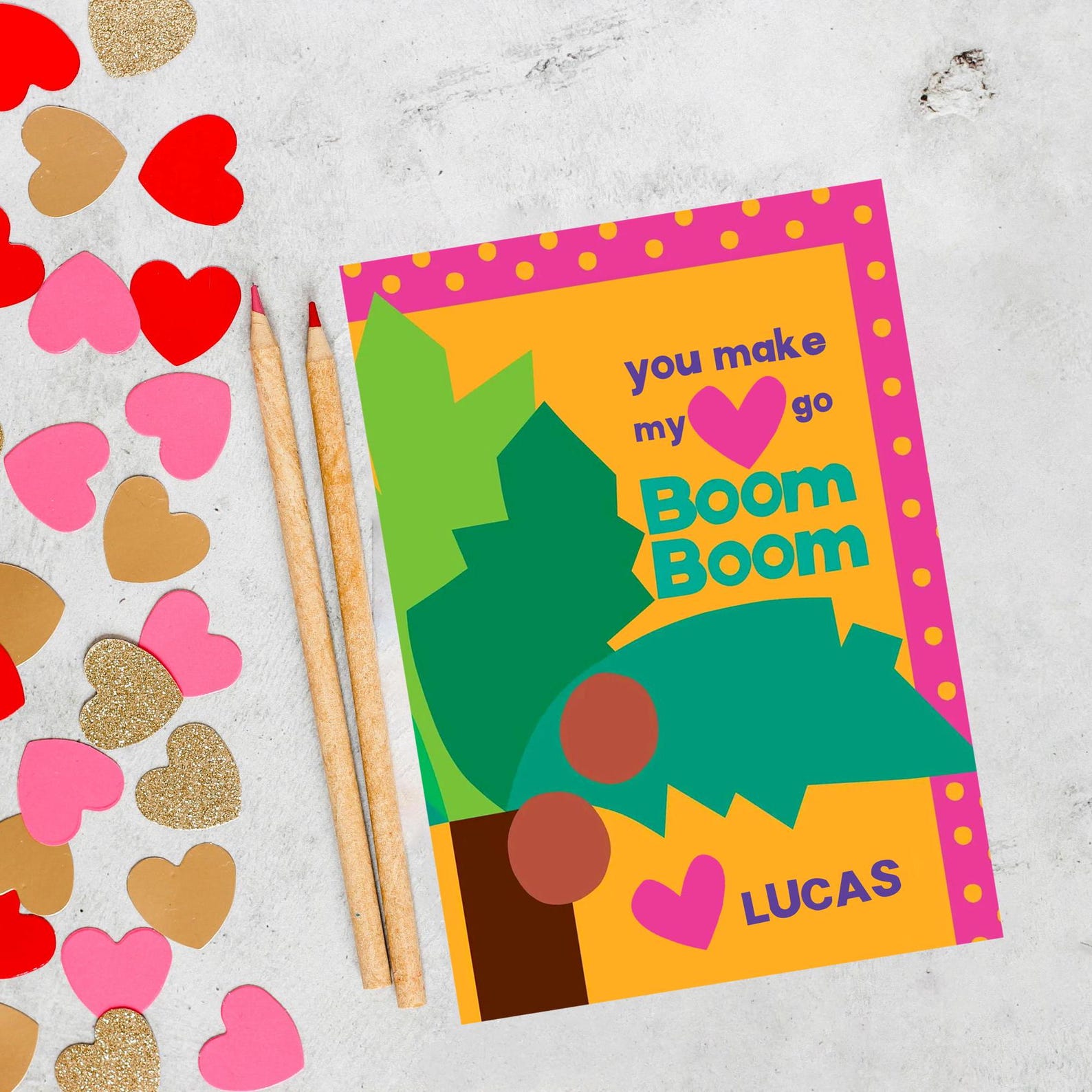 Chicka Chicka Boom Boom Themed Valentine's Day Card Printable - Etsy