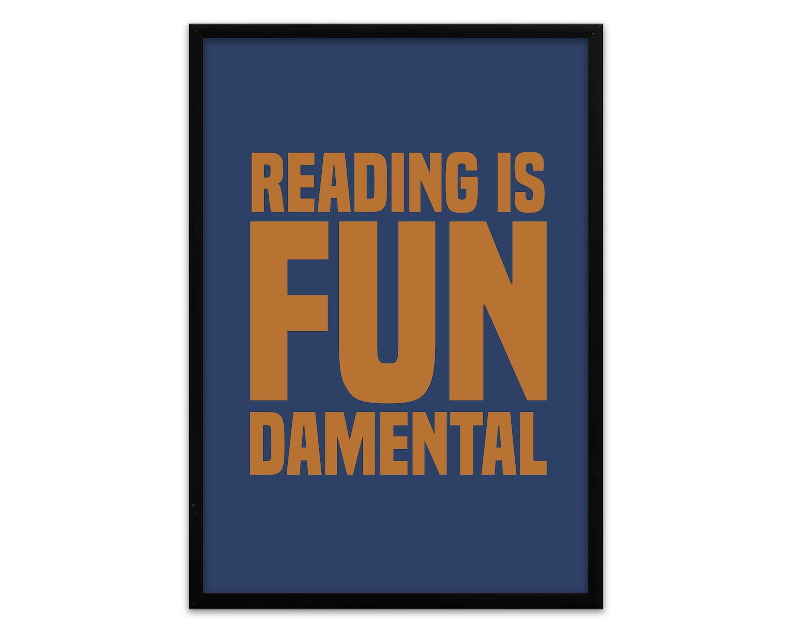 Reading Is FUNdamental Quote Poster Print | Etsy