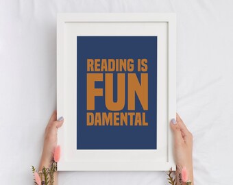 Reading is Fundamental Poster | Etsy